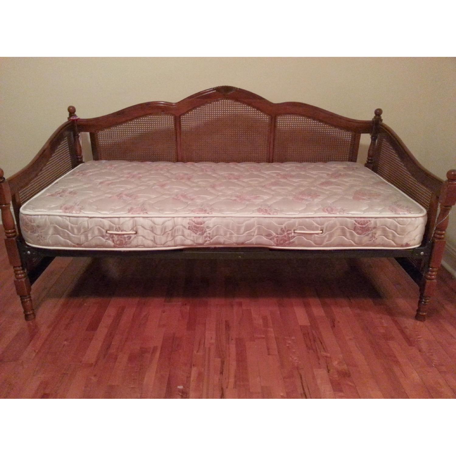 Antique Wood Daybed - AptDeco