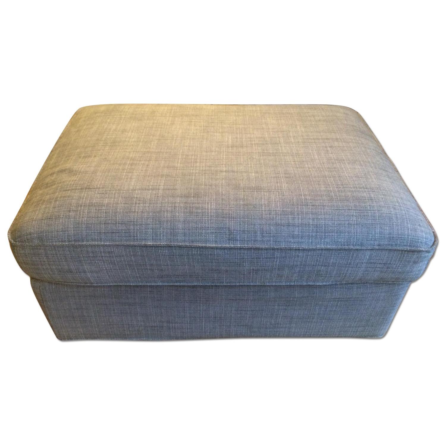 Ikea Kivik Ottoman in Isunda Gray - AptDeco