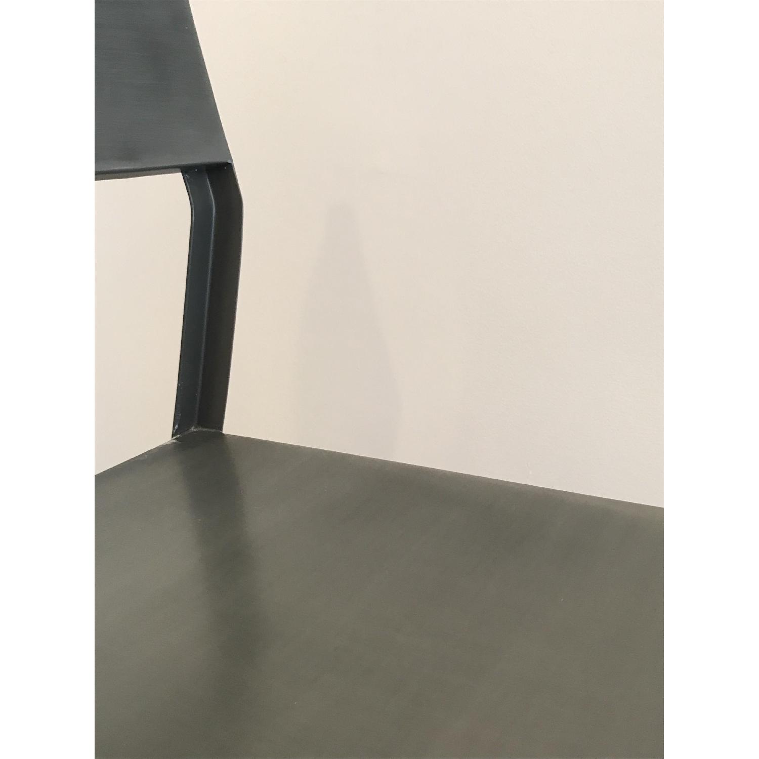 CB2 Brushed Metal Chairs - AptDeco