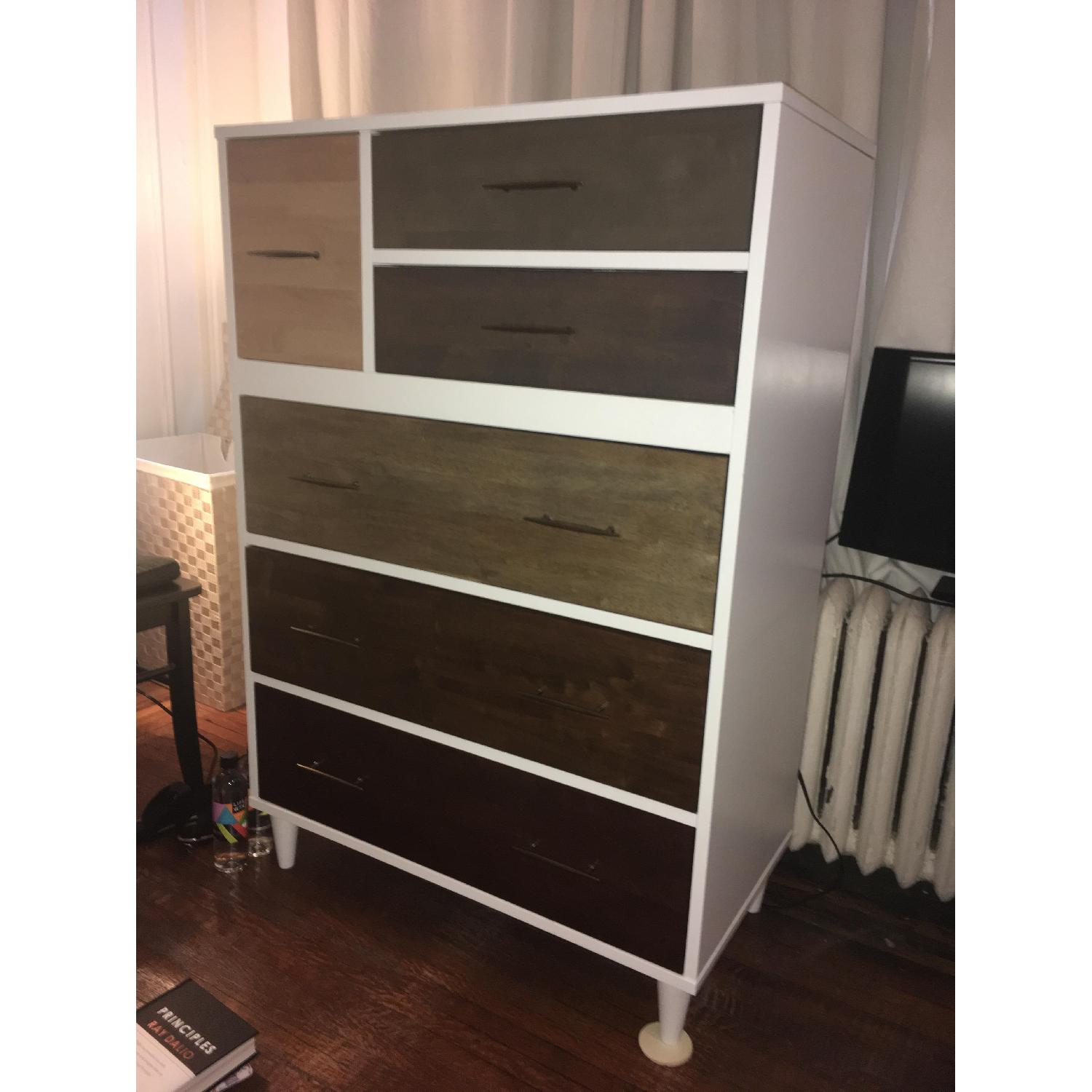 West Elm Mid Century Patchwork Dresser - AptDeco