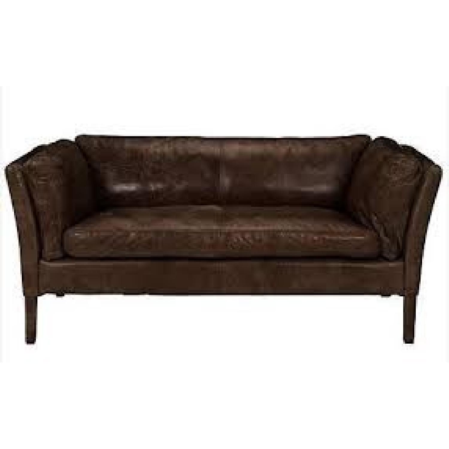 Halo groucho small 2 seater leather sofa store