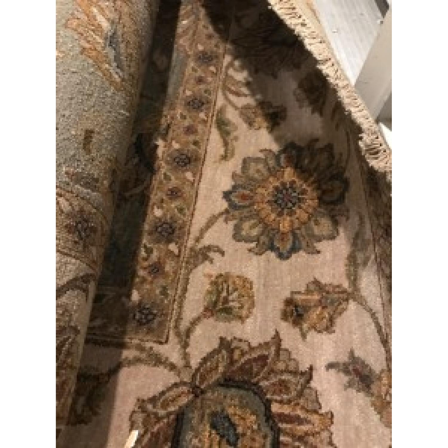 Ethan Allen Wool Silk Area Rug - AptDeco