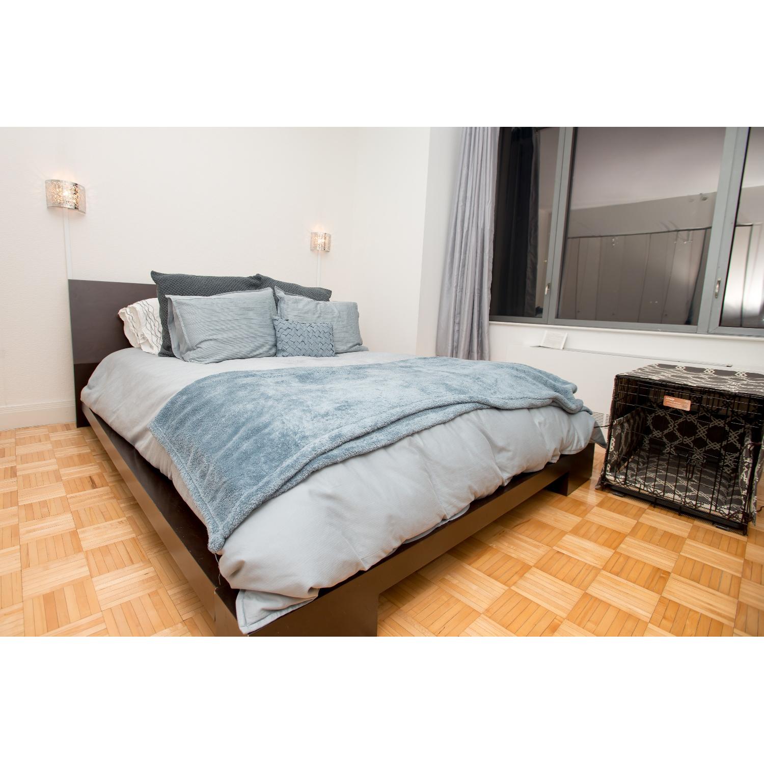 Crate & Barrel Asher Queen Size Bed Frame - AptDeco