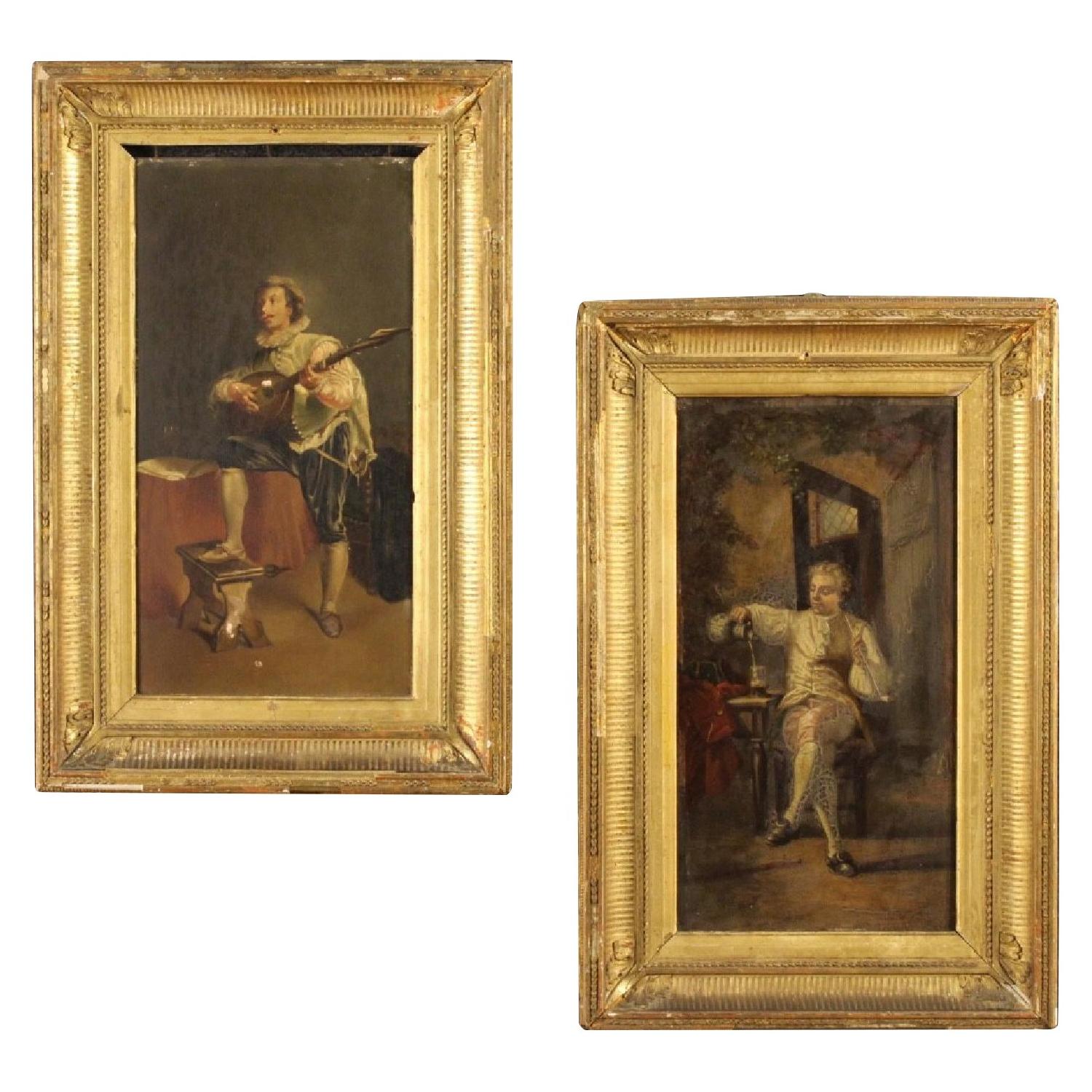 French Interior Scene Paintings - AptDeco