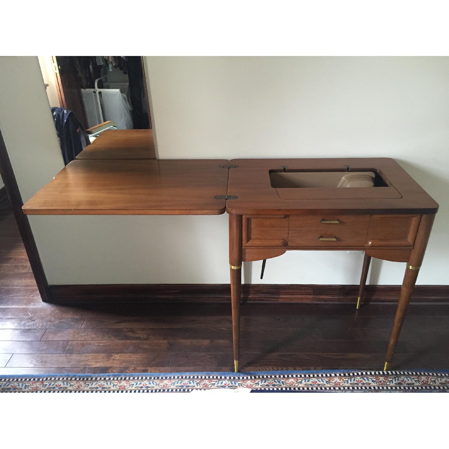 Mid-Century Modern Sewing Table - AptDeco