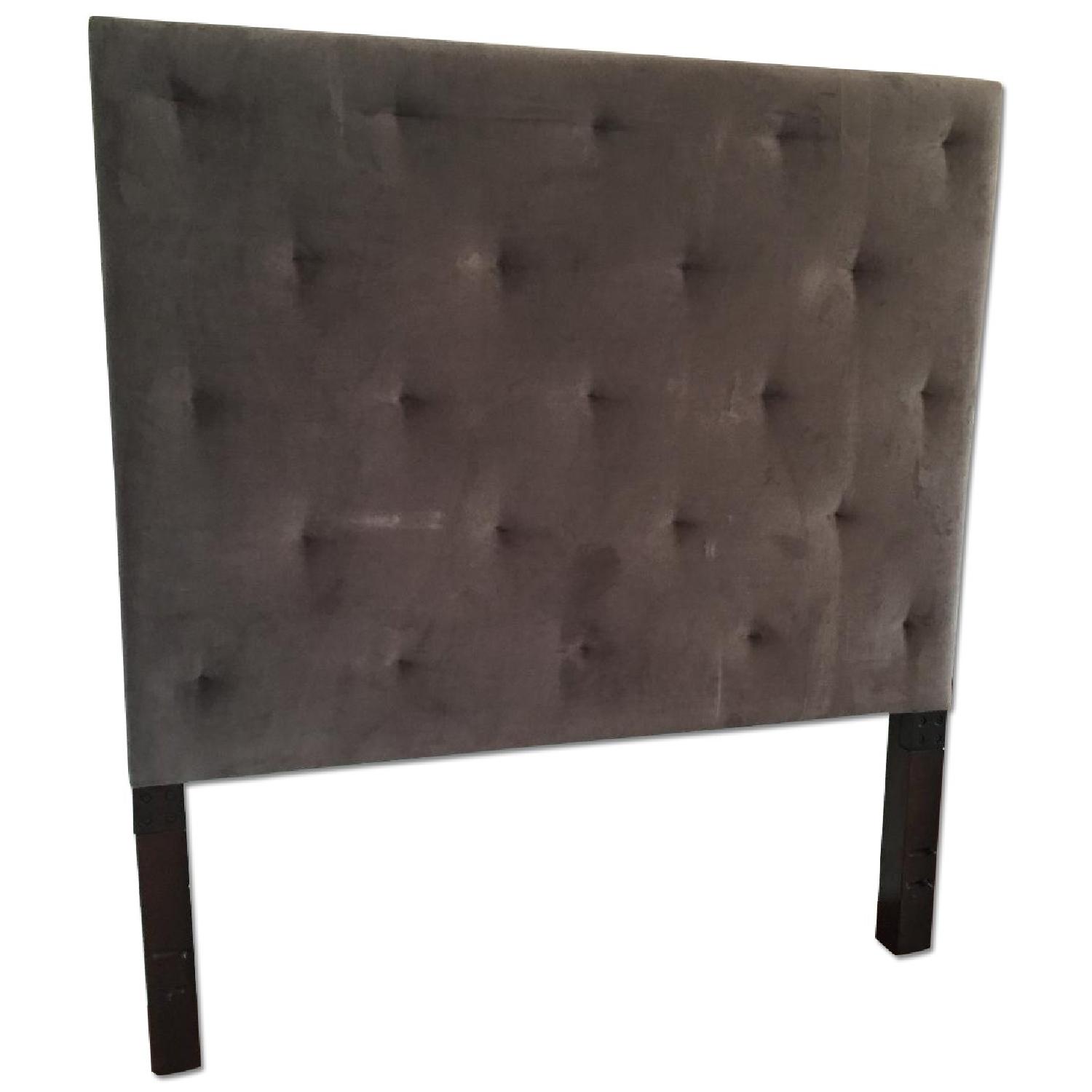 West Elm Diamond Full Size Tufted Headboard - AptDeco