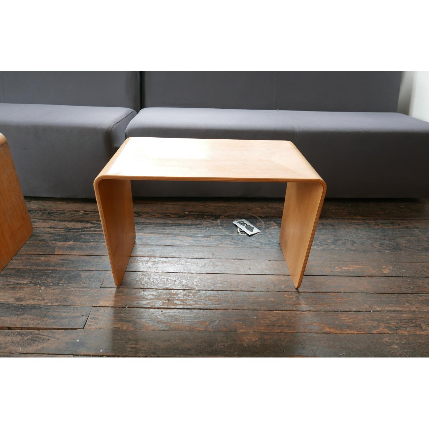 Turnstone C-Shaped Modern Wood Tables - AptDeco