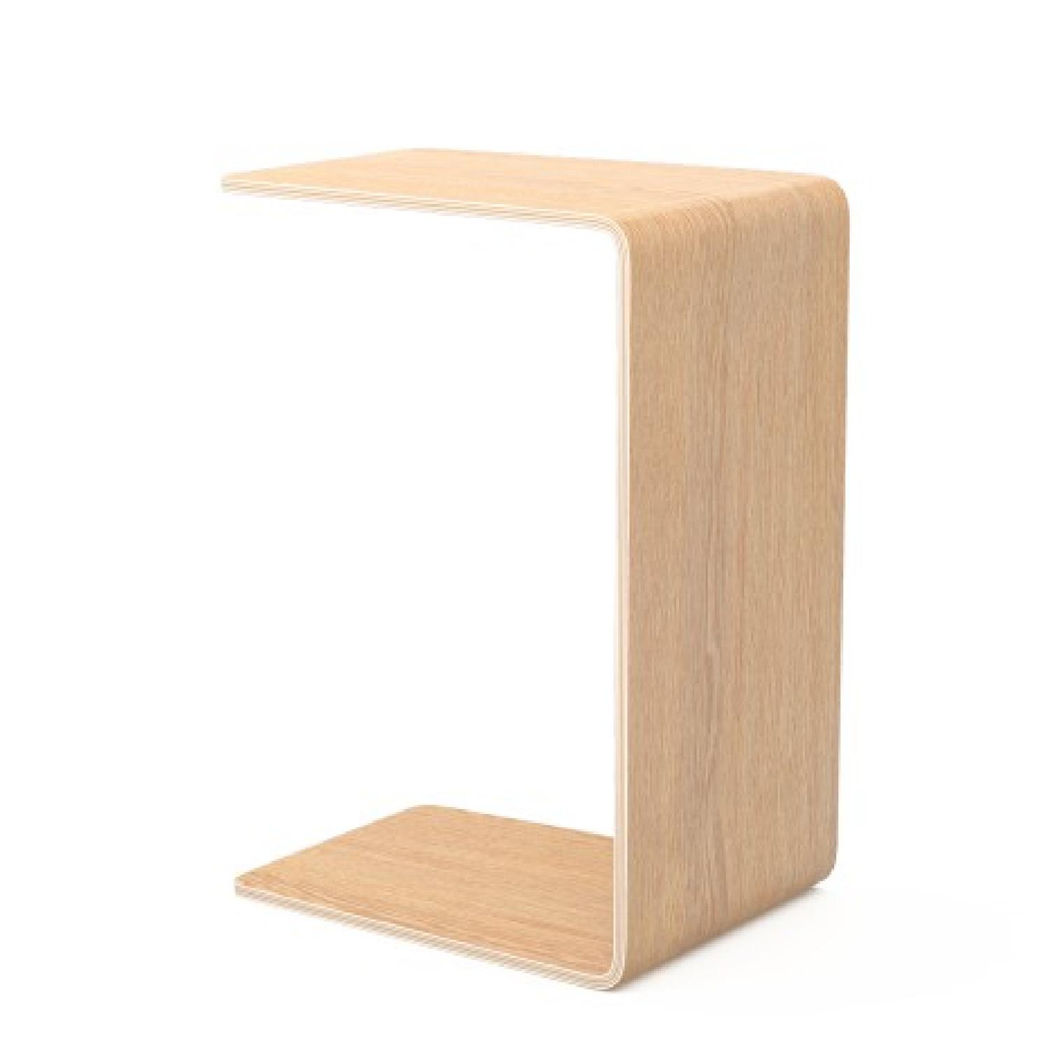 Turnstone C-Shaped Modern Wood Tables - AptDeco