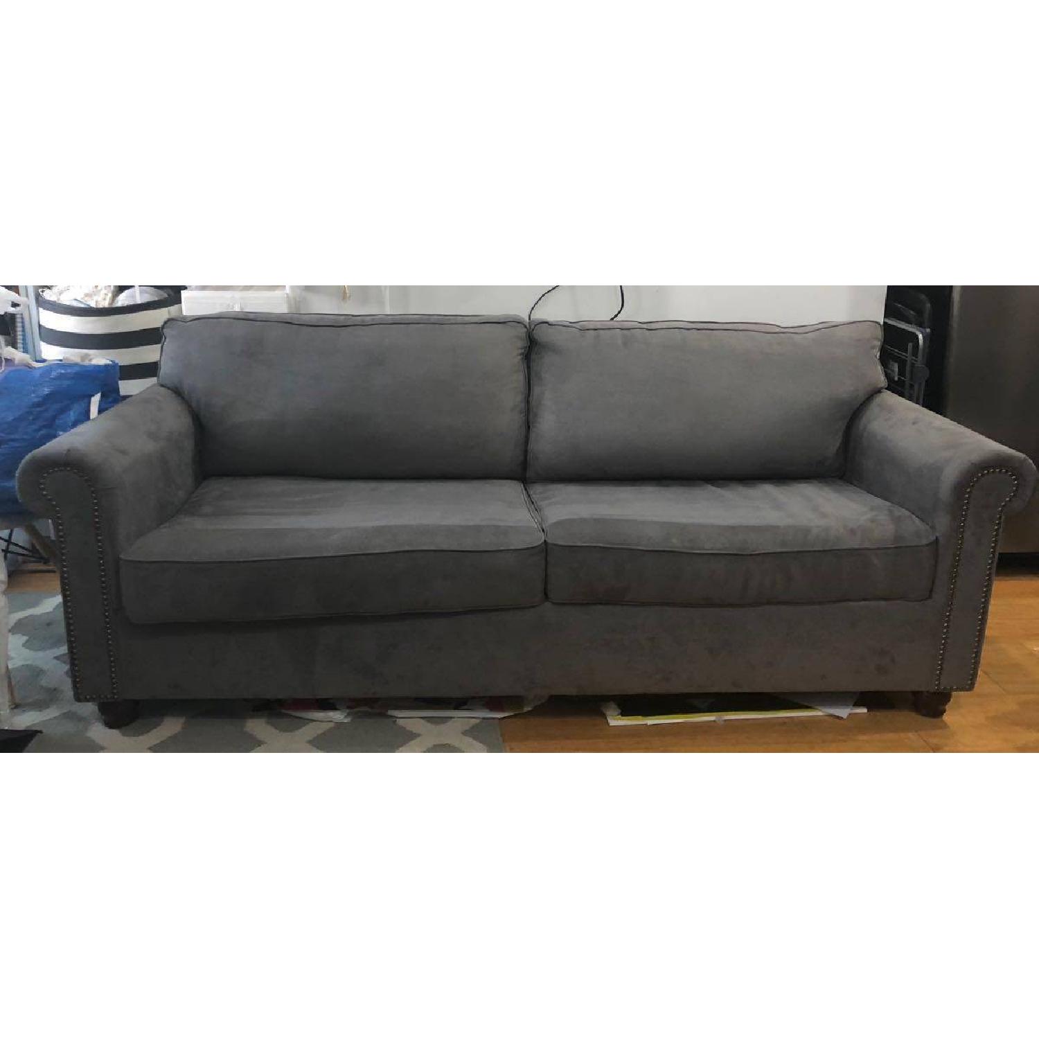 Pier 1 Alton Graphite Sleeper Sofa - AptDeco