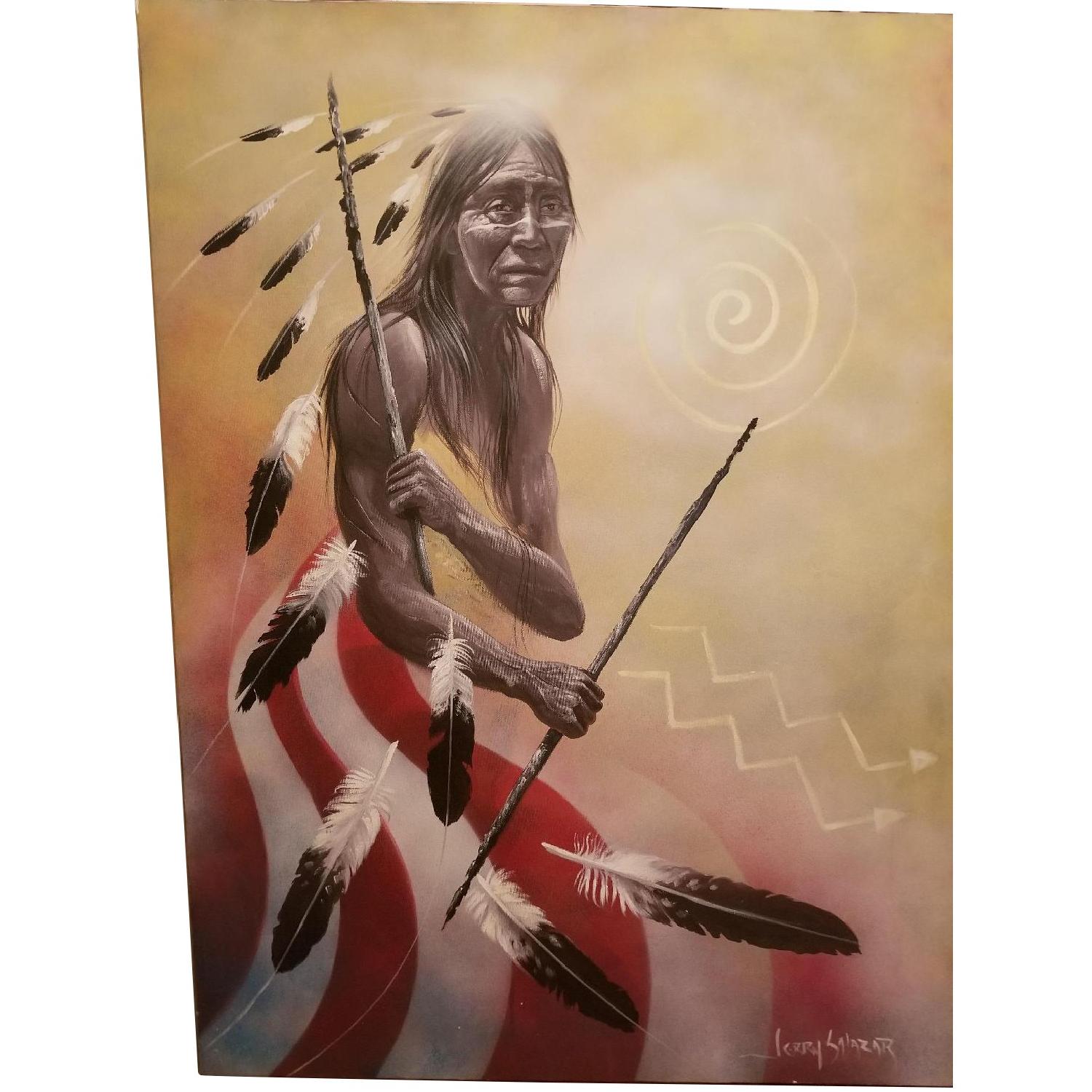 Jerry Salazar - Native American The Forgotten People - AptDeco