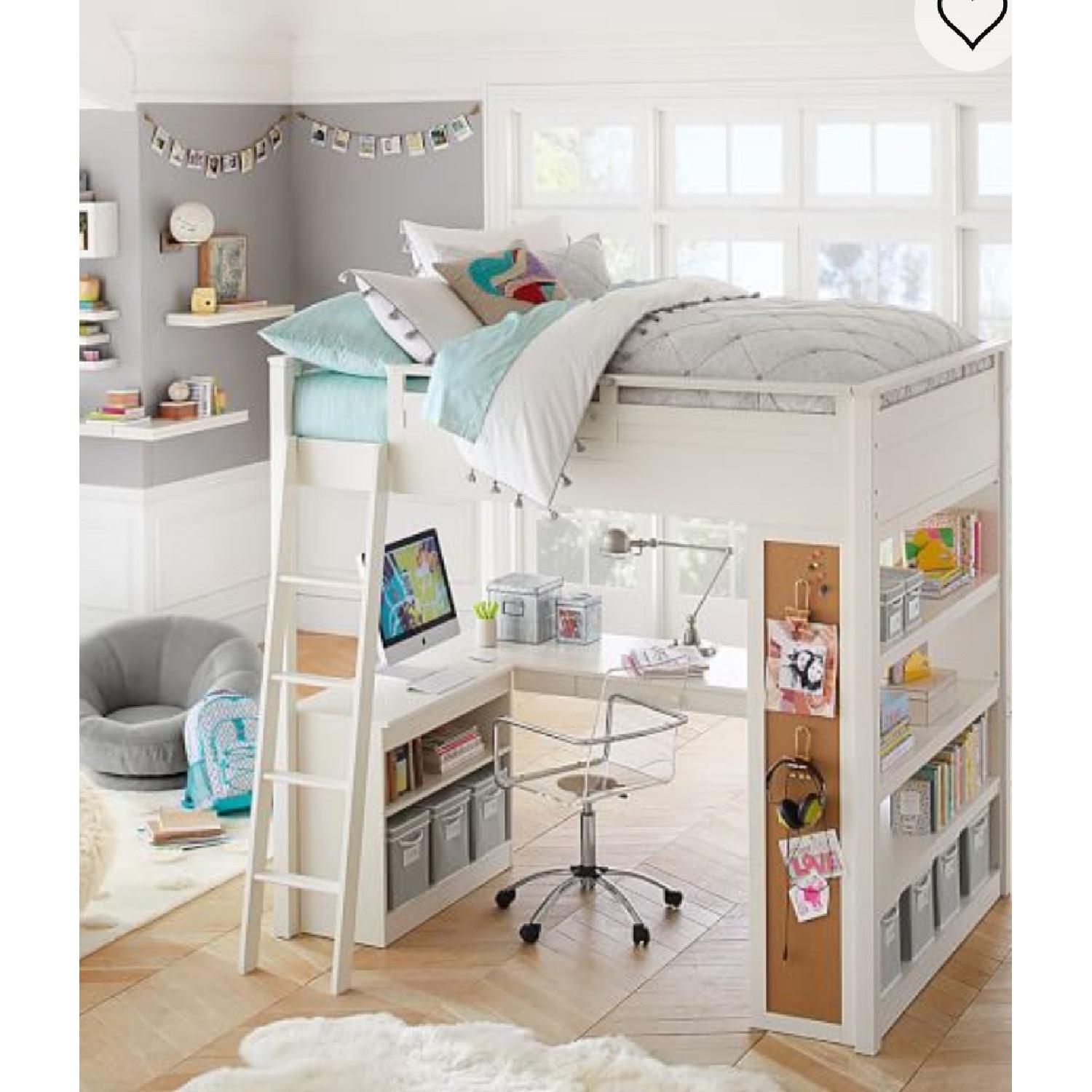 Pottery Barn Teen Sleep & Study Loft Bed - AptDeco