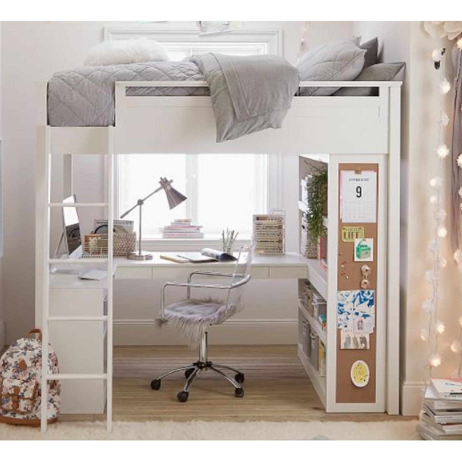 Pottery Barn Teen Sleep & Study Loft Bed - AptDeco