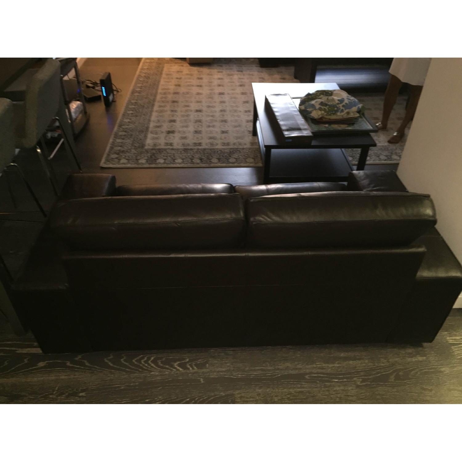Ikea Kivik Faux Leather Loveseat - AptDeco