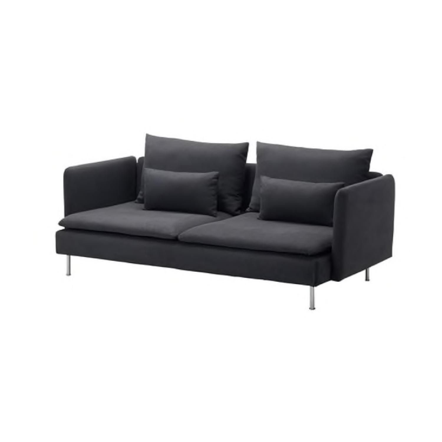Ikea Soderhamn Dark Grey Sofa - AptDeco