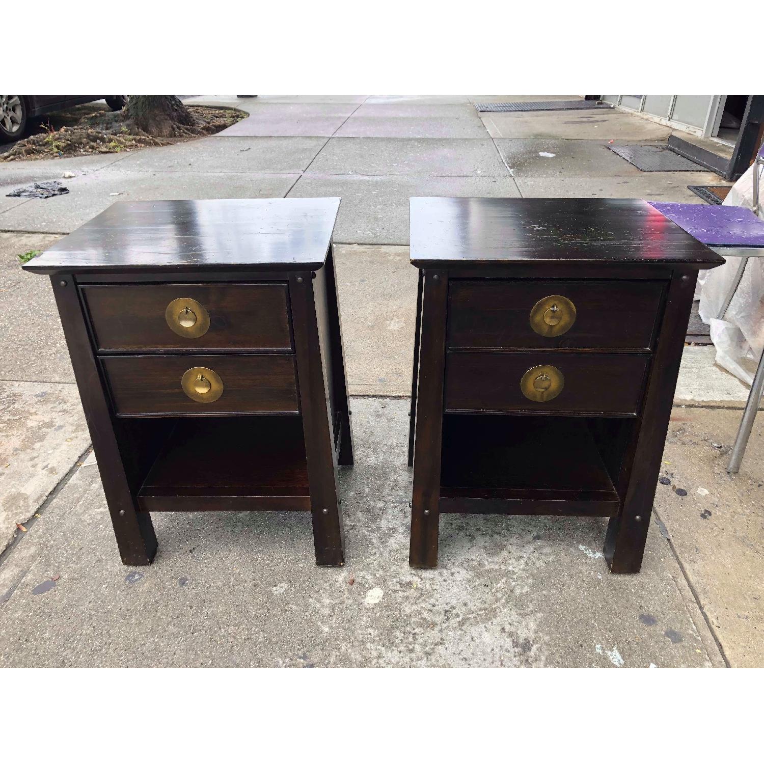 Pier 1 Shanghai Espresso Nightstand - AptDeco