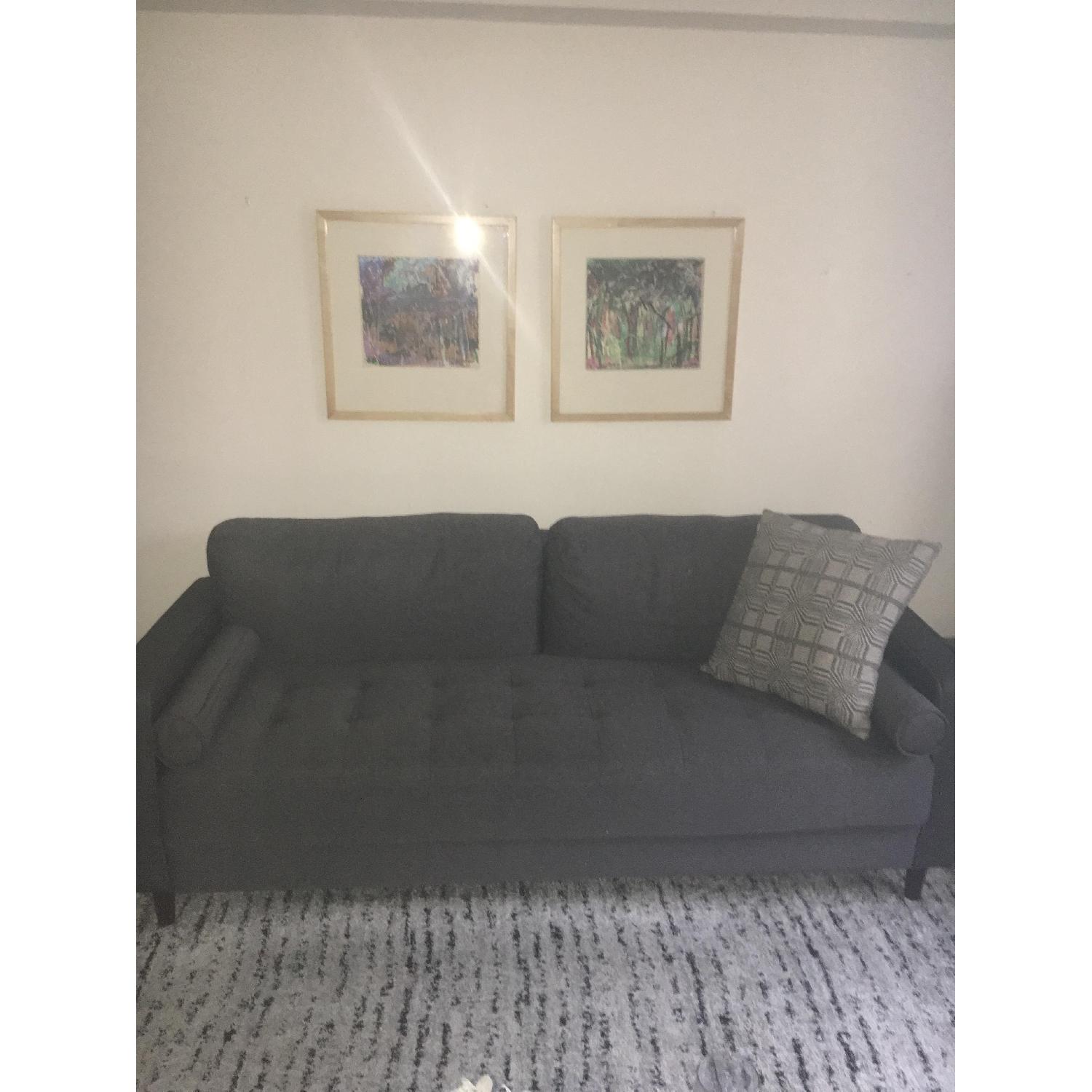 Mercury Row Garren Grey Sofa - AptDeco