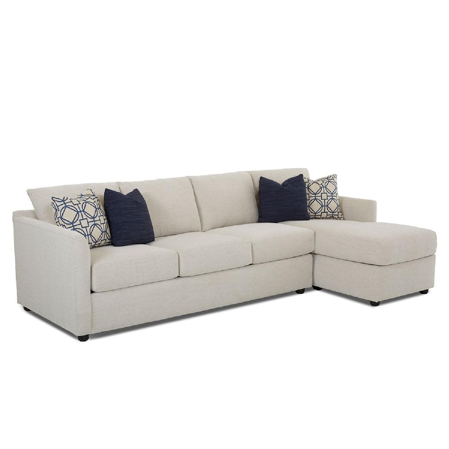 Jennifer Convertibles Georgia 2-Piece Sectional Sofa - AptDeco