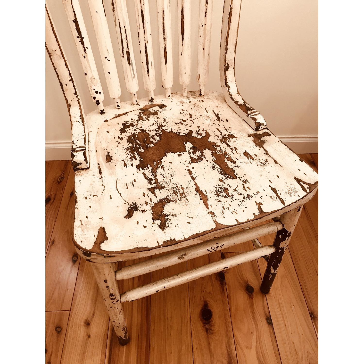 Roost Farmhouse Reclaimed White Wood Chair - AptDeco