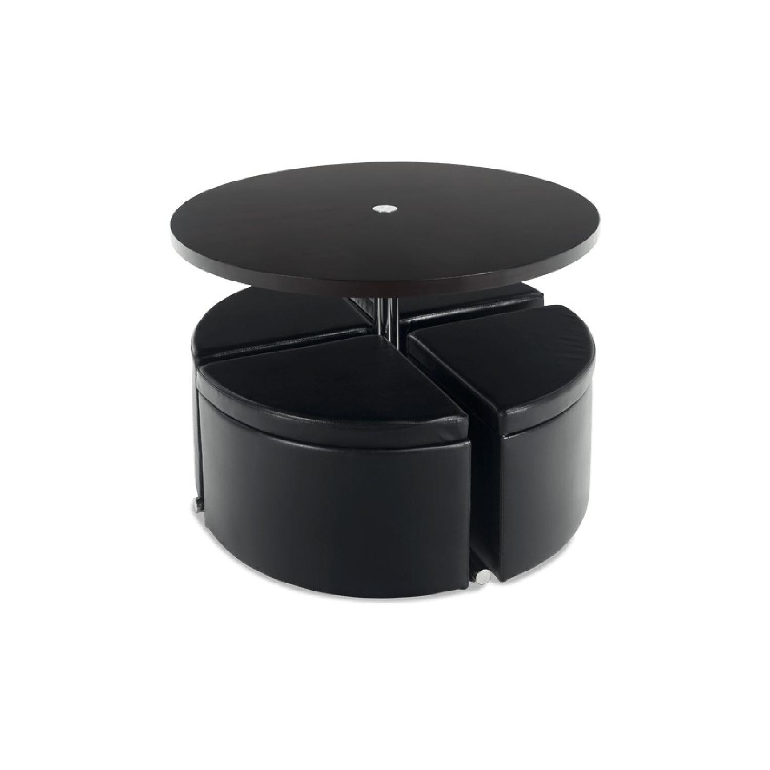 Bob's Houdini Coffee Table w/ 4 Ottomans - AptDeco