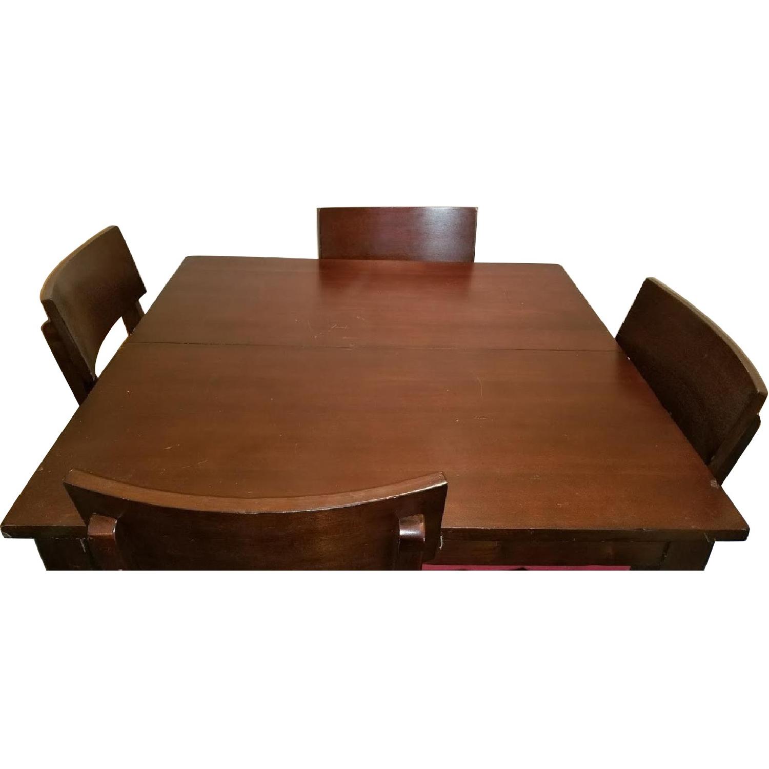 World Market Expandable Dining Table w/ 4 Chairs - AptDeco