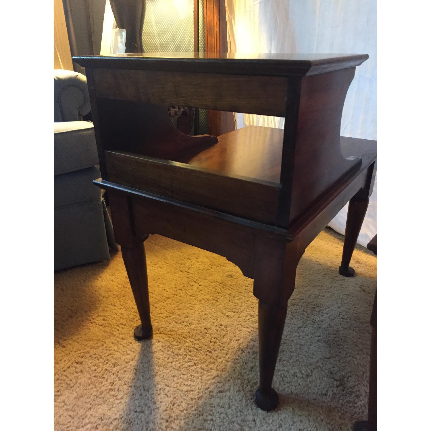 Harden Solid Cherry Side Table - AptDeco