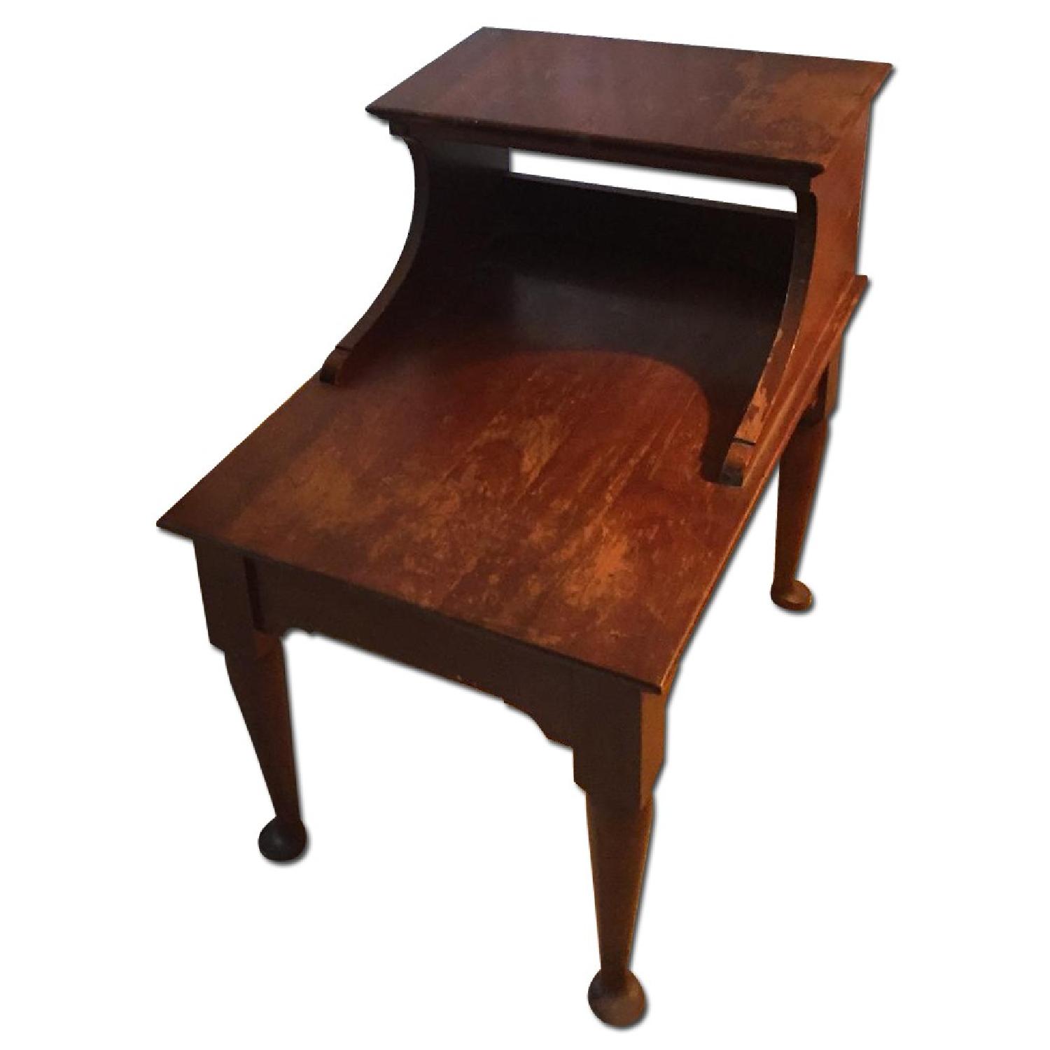 Harden Solid Cherry Side Table - AptDeco