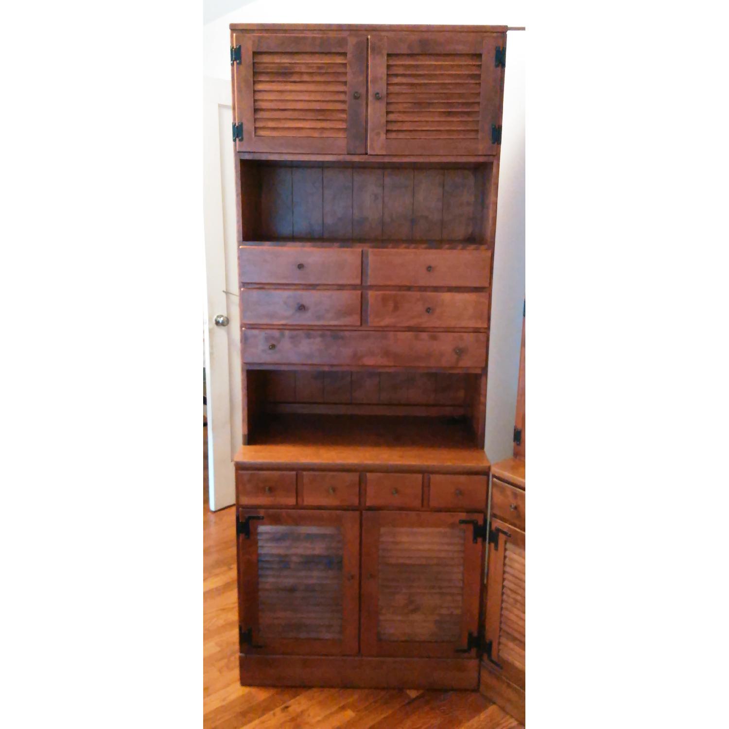 Ethan Allen Cabinets w/ Shelves & Drawers - AptDeco