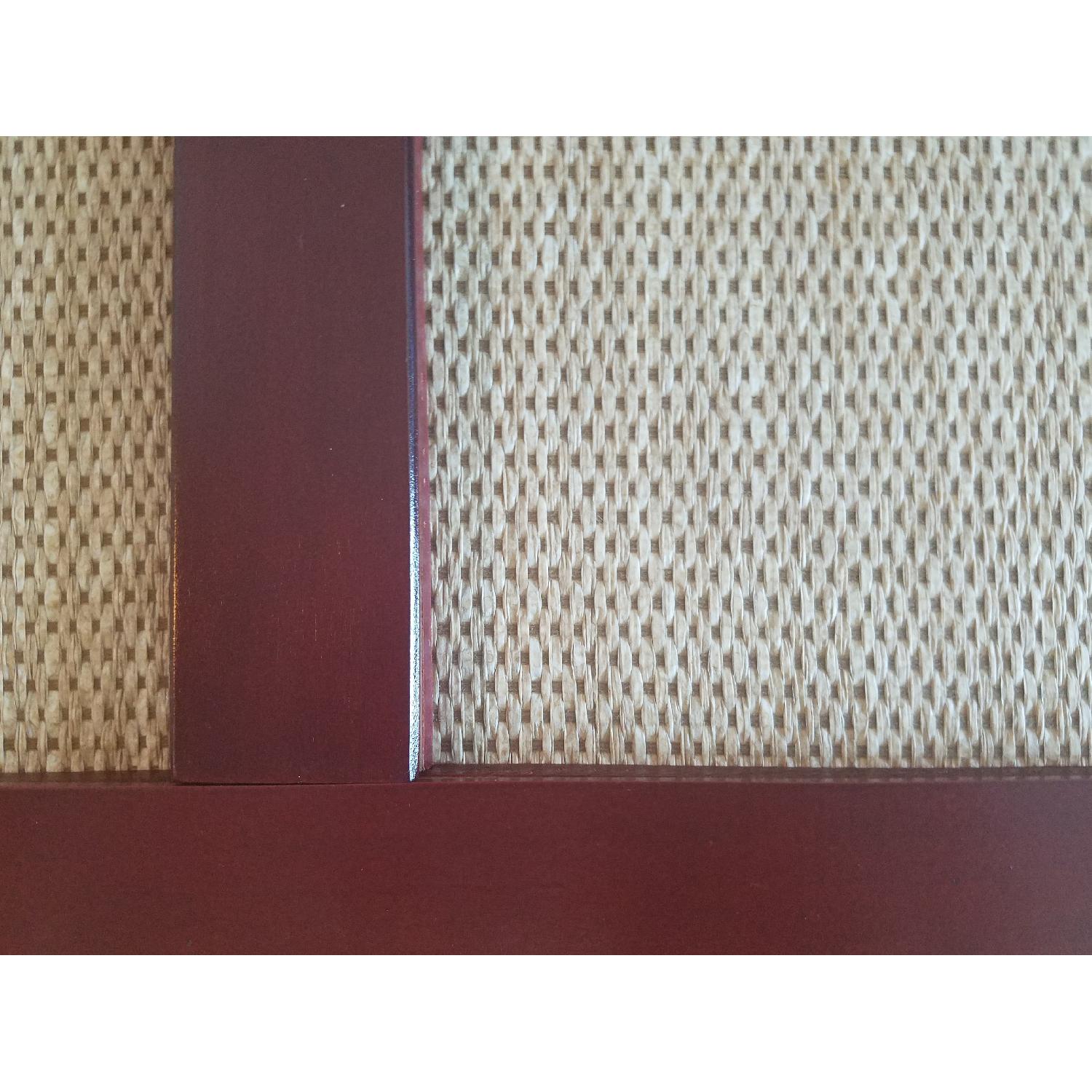 Wood & Jute 5-Panel Room Screen Divider - AptDeco