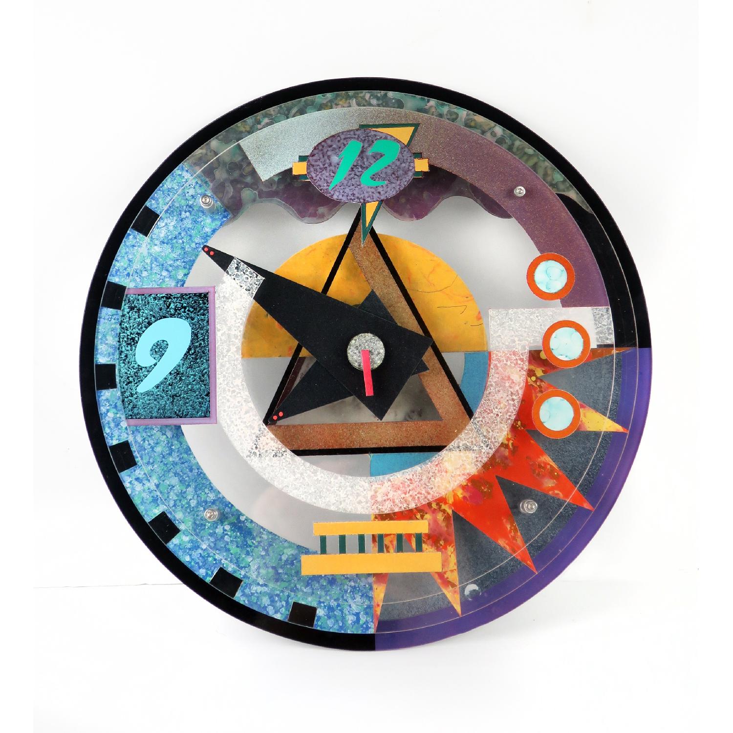 1990s Memphis Style Wall Clock - AptDeco