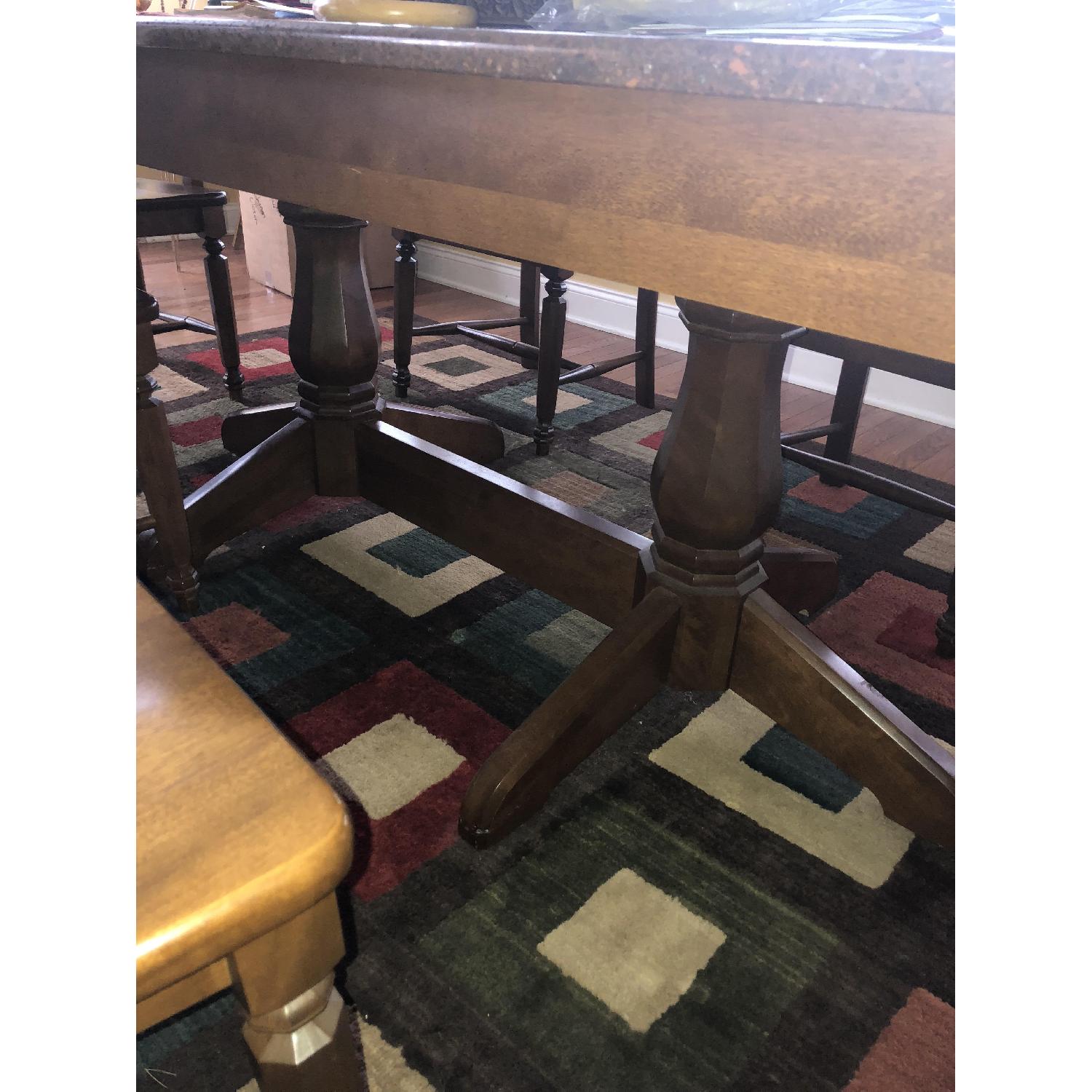 Silestone Top Dining Table w/ 6 Chairs - AptDeco