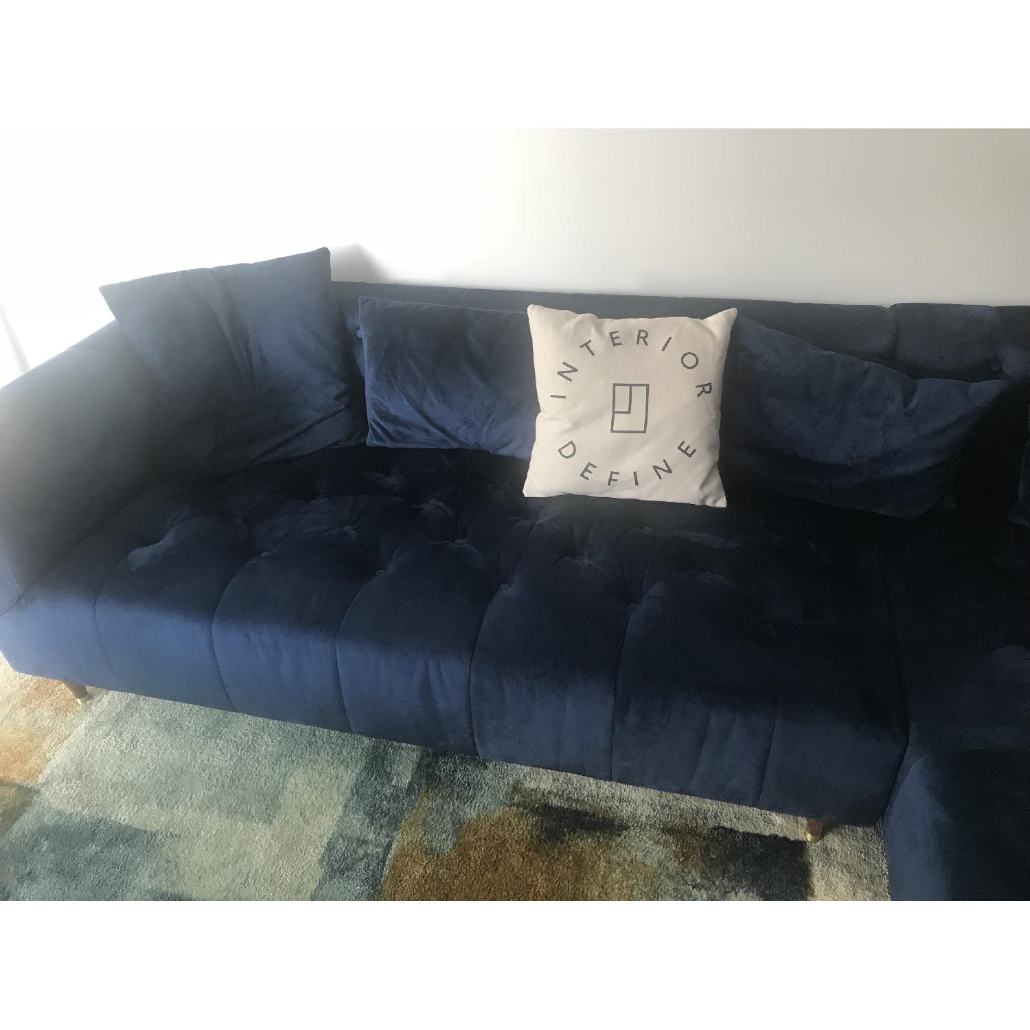 Interior Define MS Chesterfield Sectional Sofa - AptDeco