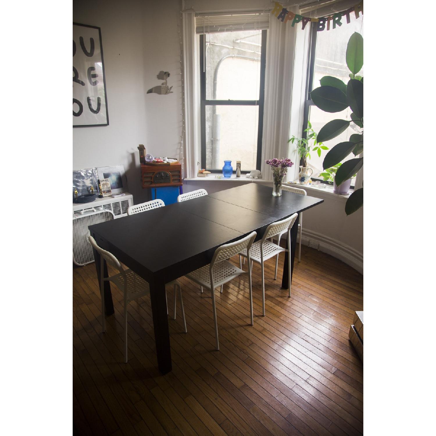 Ikea Bjursta Extendable Dining Table w/ 6 Chairs - AptDeco