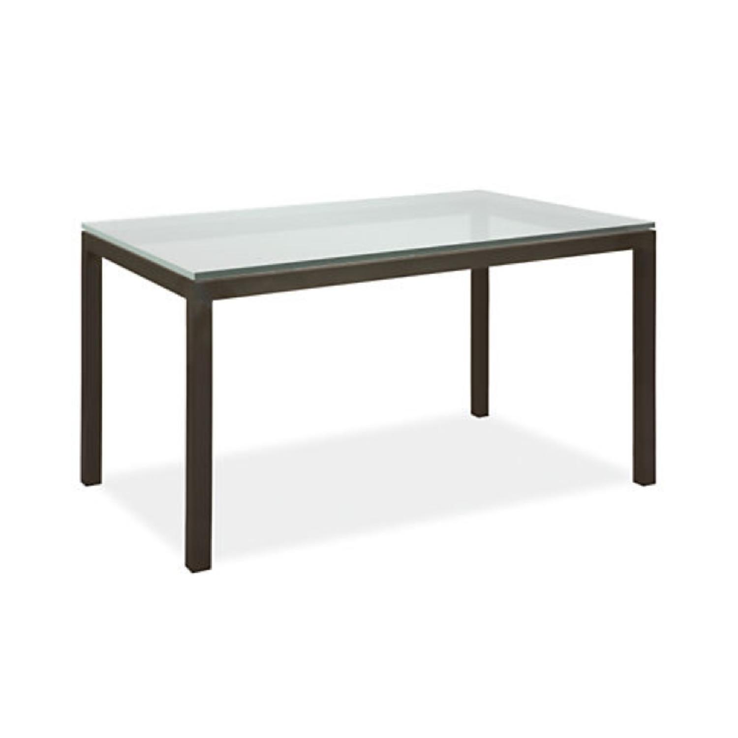 Room & Board Parsons Glass Table - AptDeco
