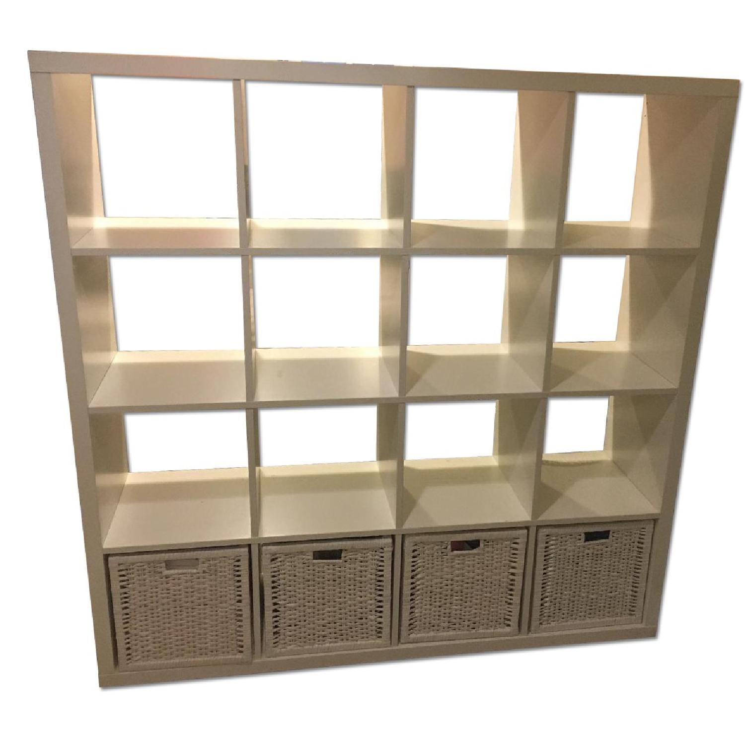 Ikea Kallax Bookcase in White - AptDeco
