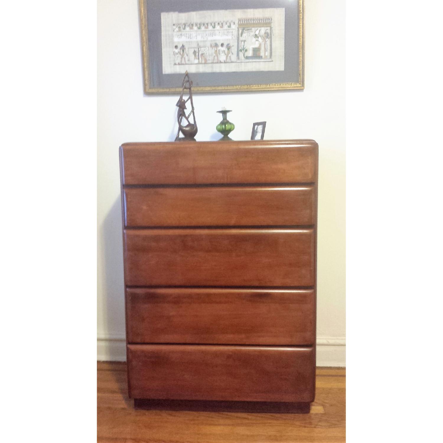 Mid-Century Modern Solid Maple Bedroom Set - AptDeco