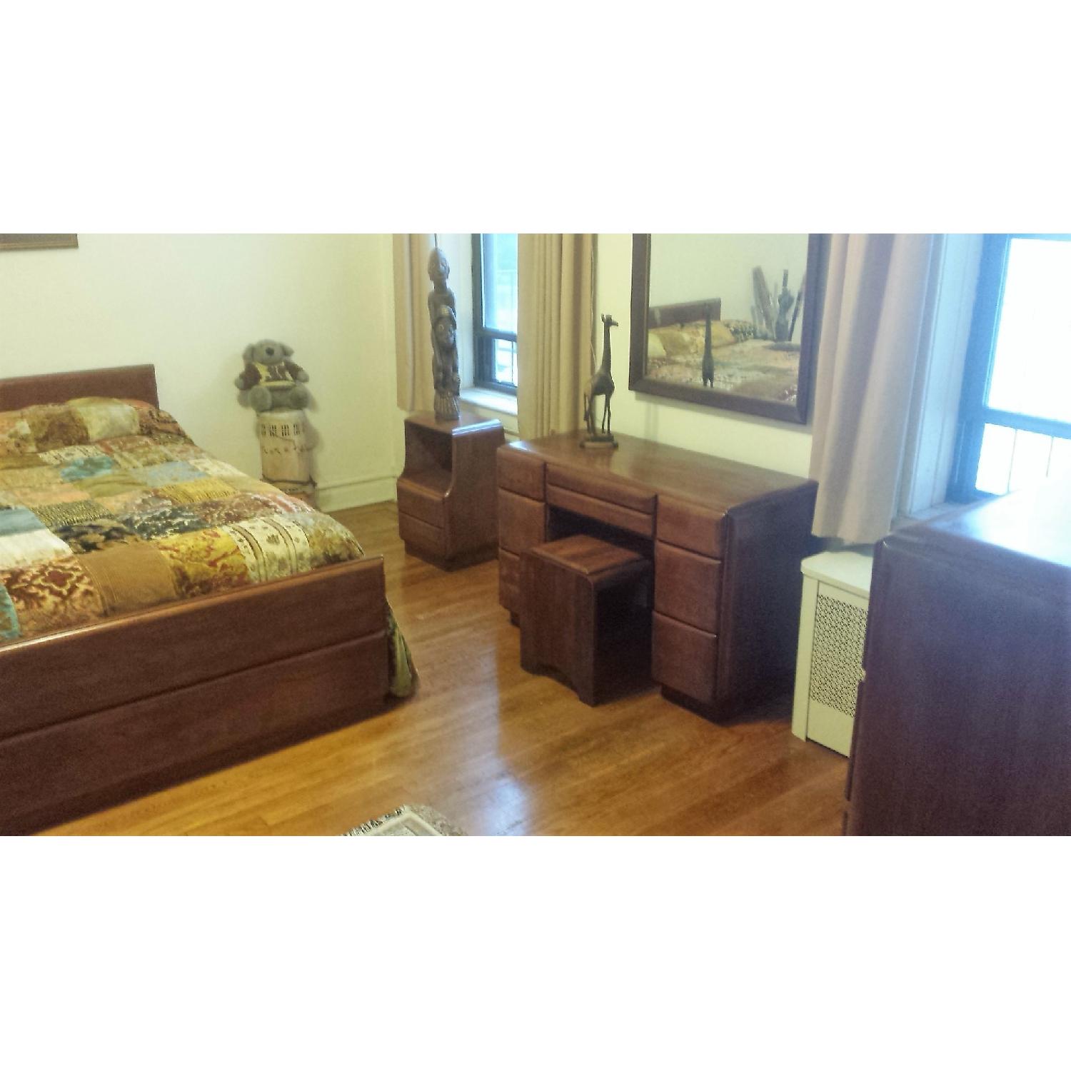 Mid-Century Modern Solid Maple Bedroom Set - AptDeco