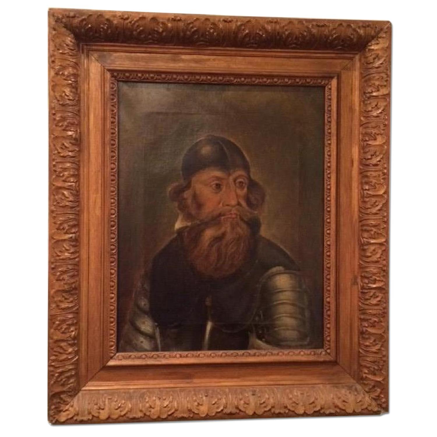 18th C 1700s Portrait Painting of King Robert I - AptDeco