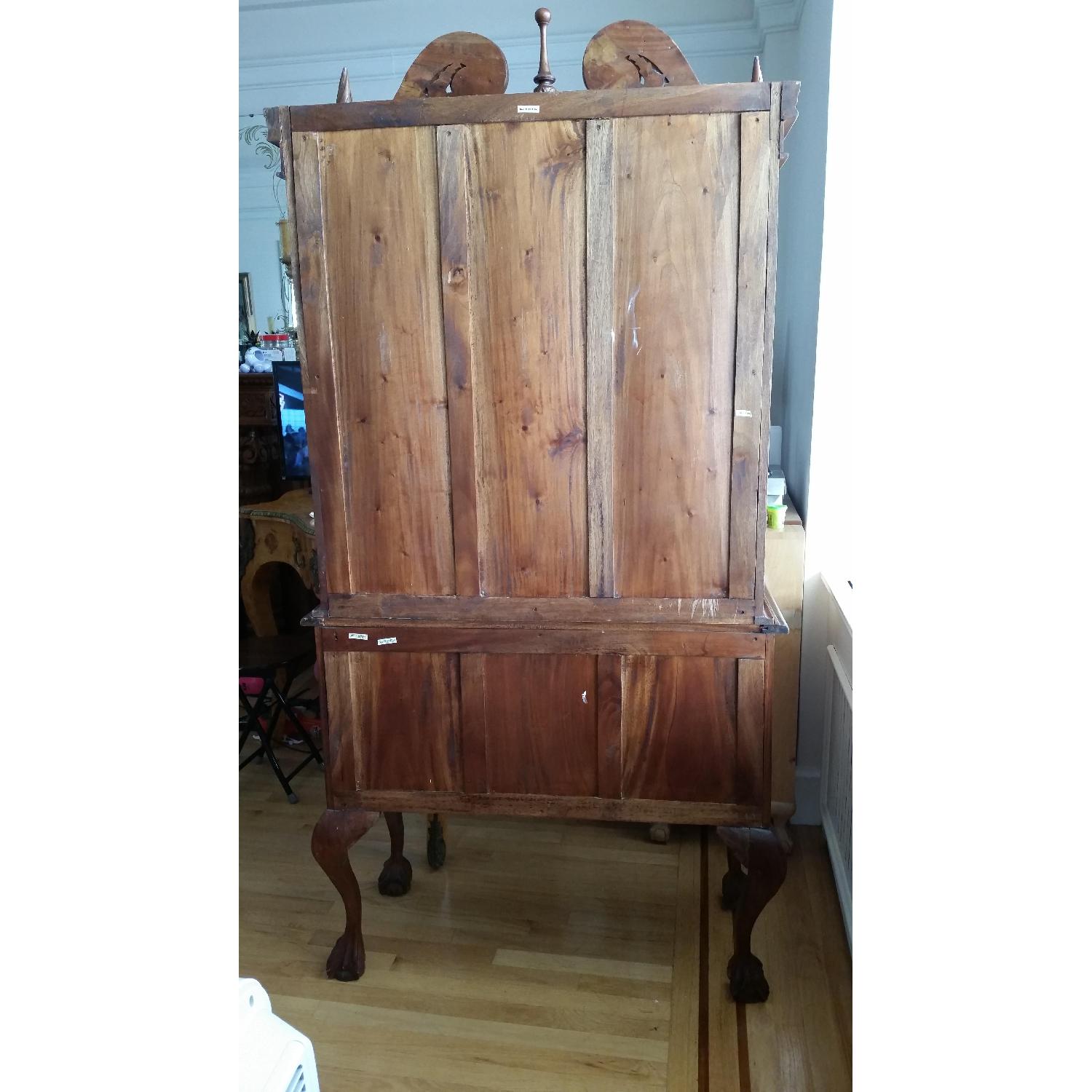 Carved Chippendale HighBoy Dresser - AptDeco