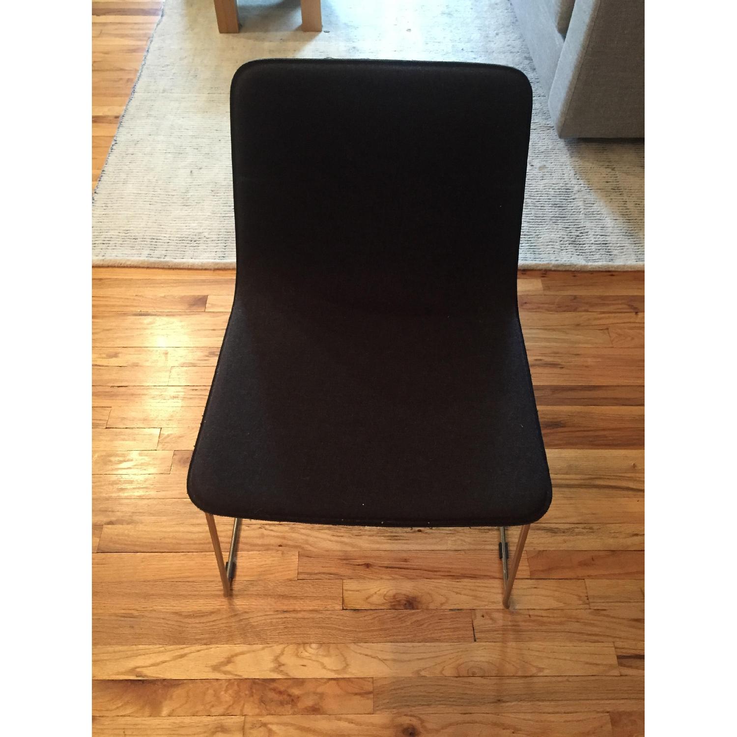 CB2 Fabric & Metal Chairs - AptDeco