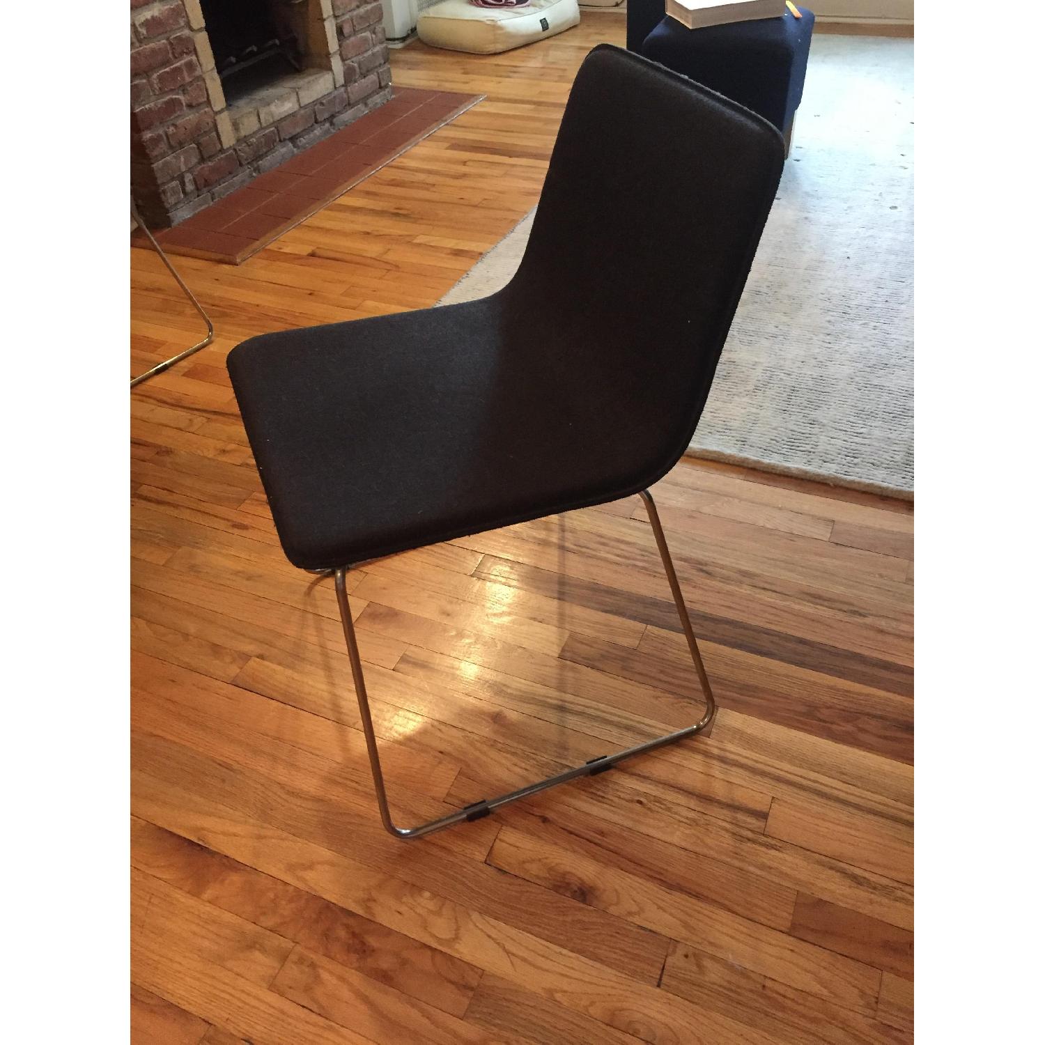 CB2 Fabric & Metal Chairs - AptDeco