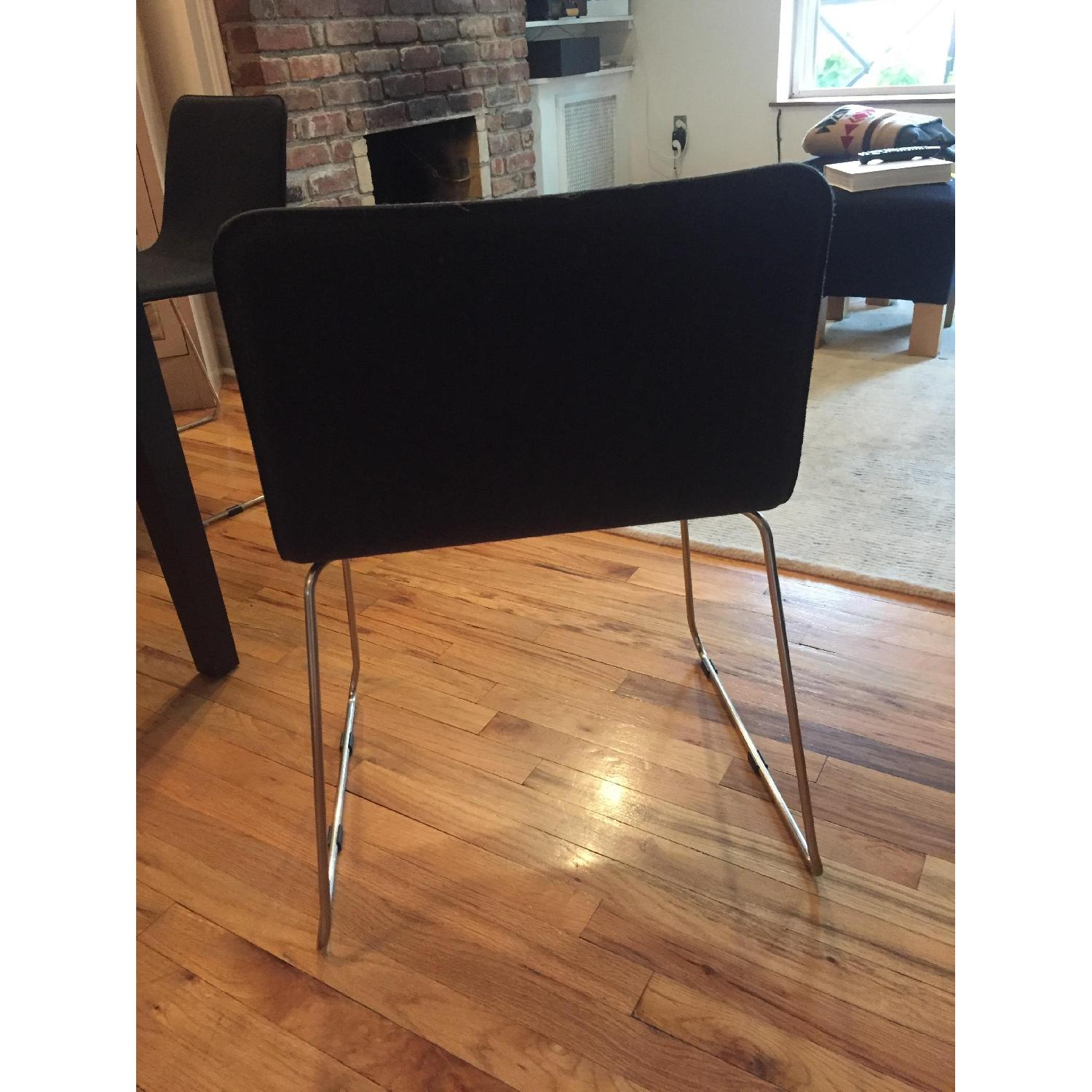 CB2 Fabric & Metal Chairs - AptDeco