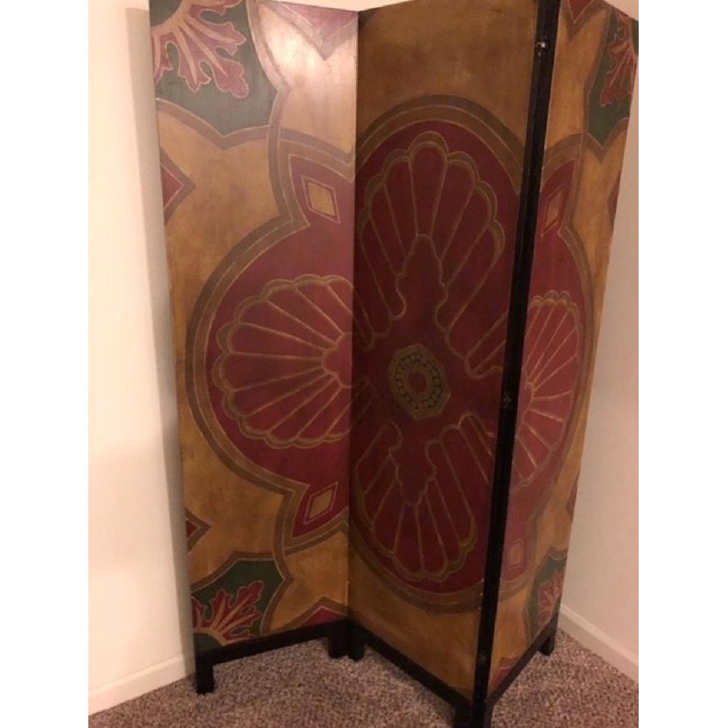 Solid Wood 3 Panel Room Divider - AptDeco