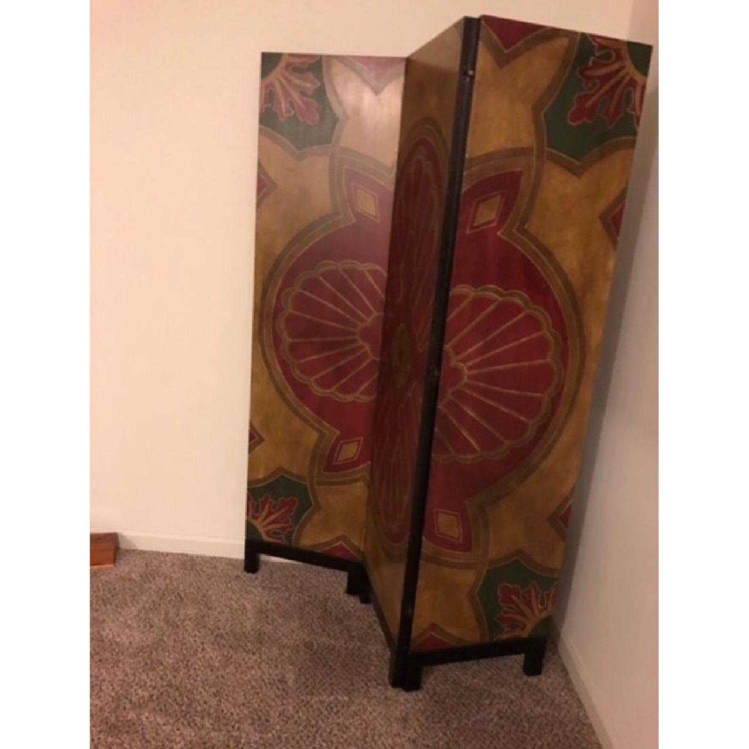 Solid Wood 3 Panel Room Divider - AptDeco