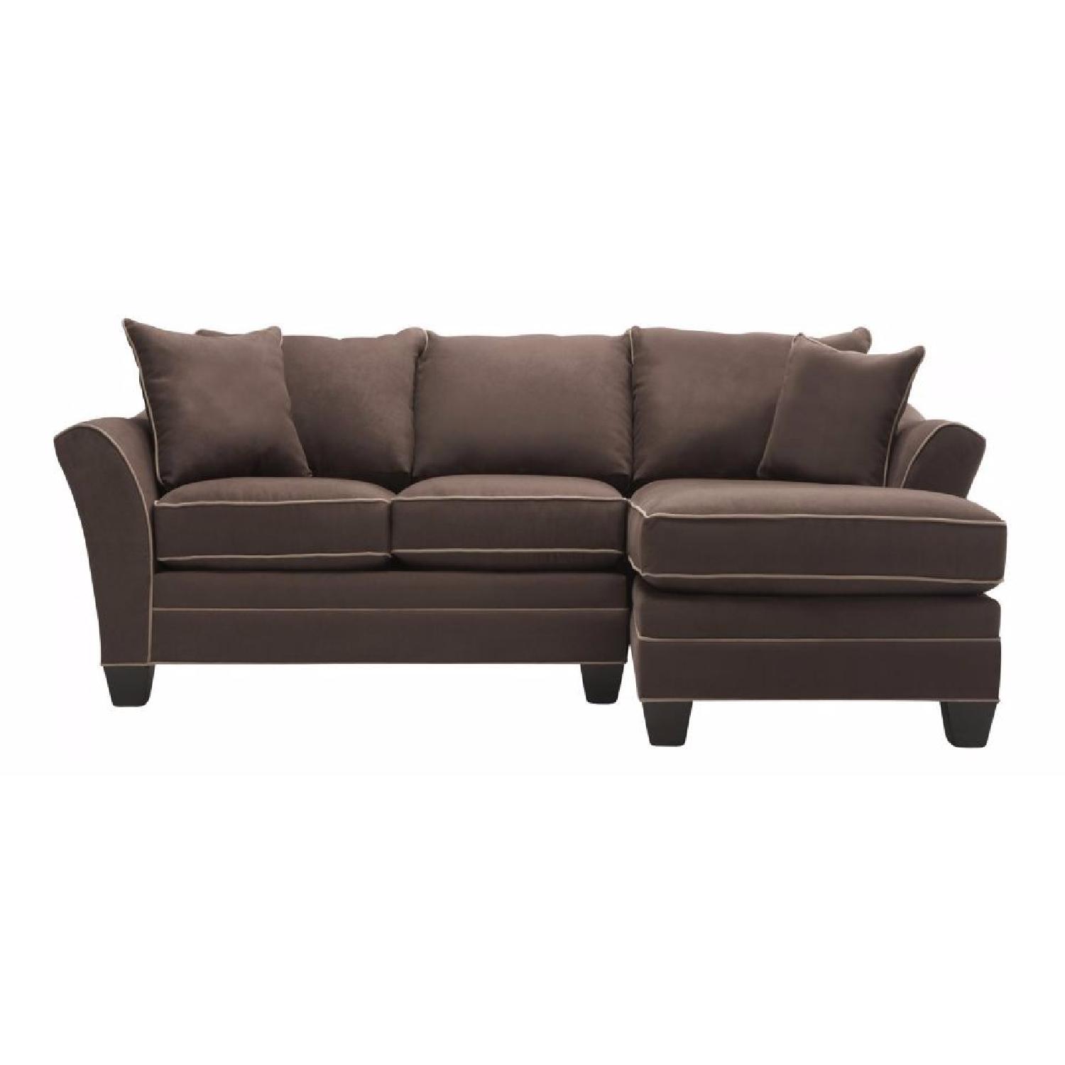 Microfiber Sleeper Sectional Sofa - AptDeco