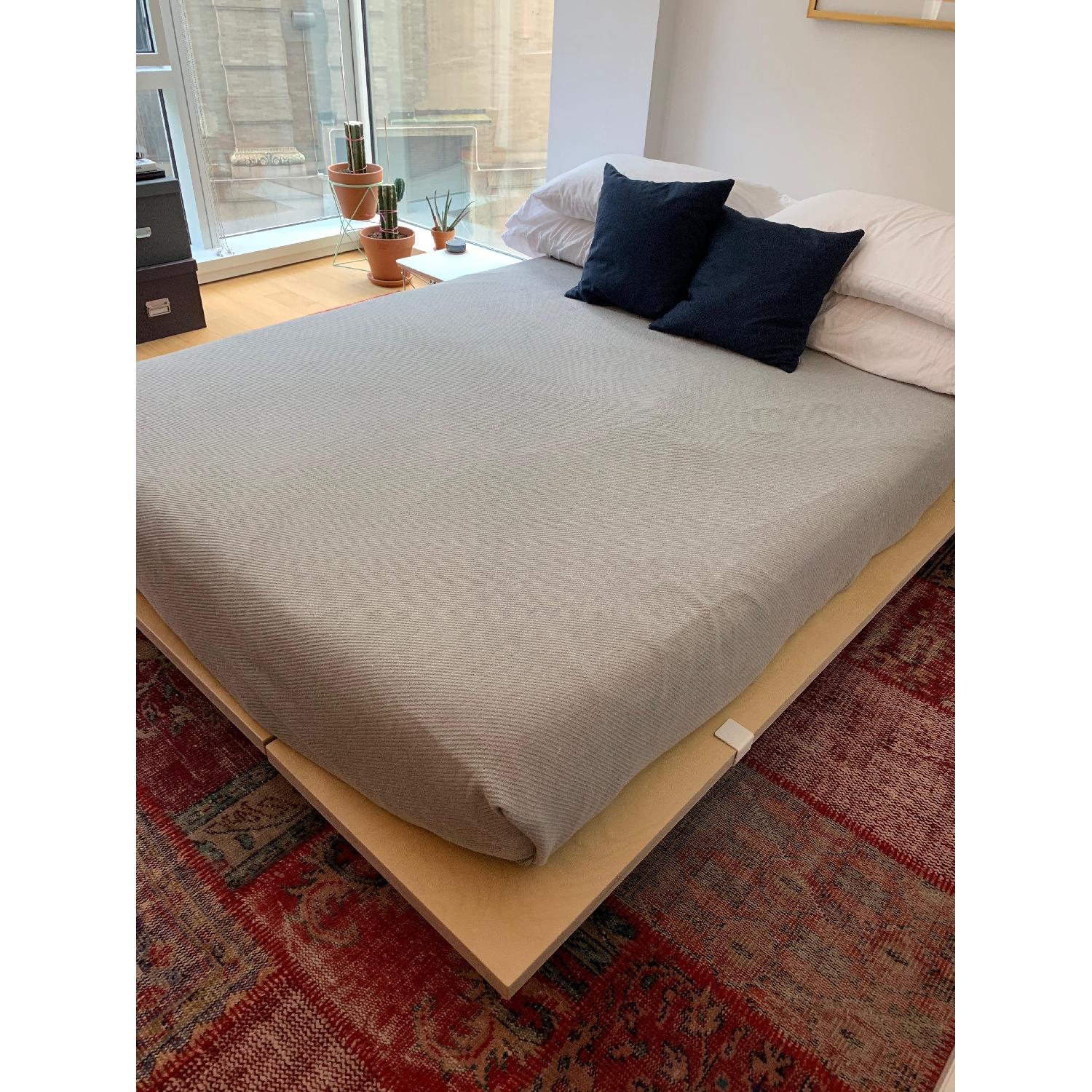 The Floyd Platform Full/Queen White Bed - AptDeco