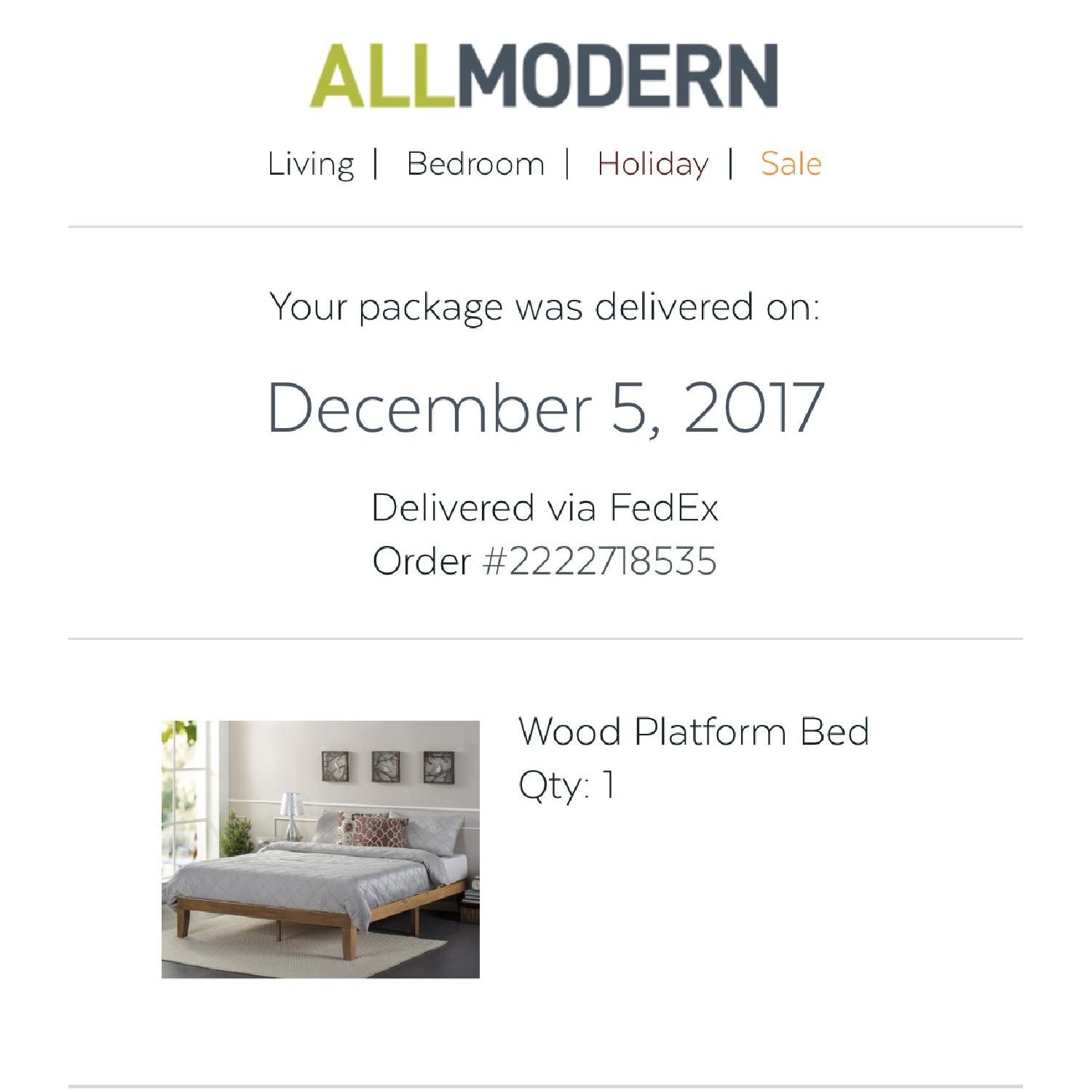 AllModern Wood Platform Full Size Bed - AptDeco