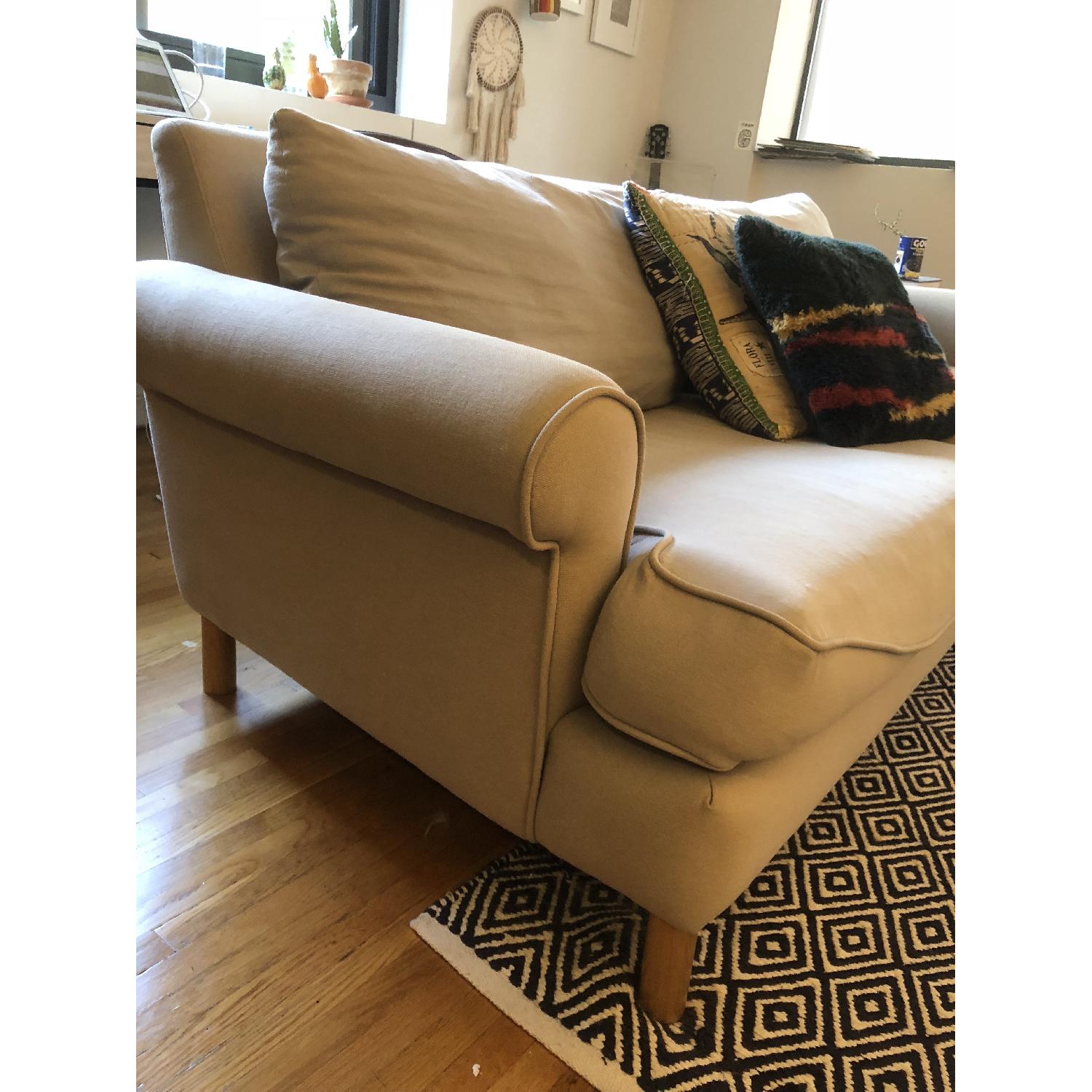 Conran Mid-Century Modern Grey Fabric Sofa - AptDeco