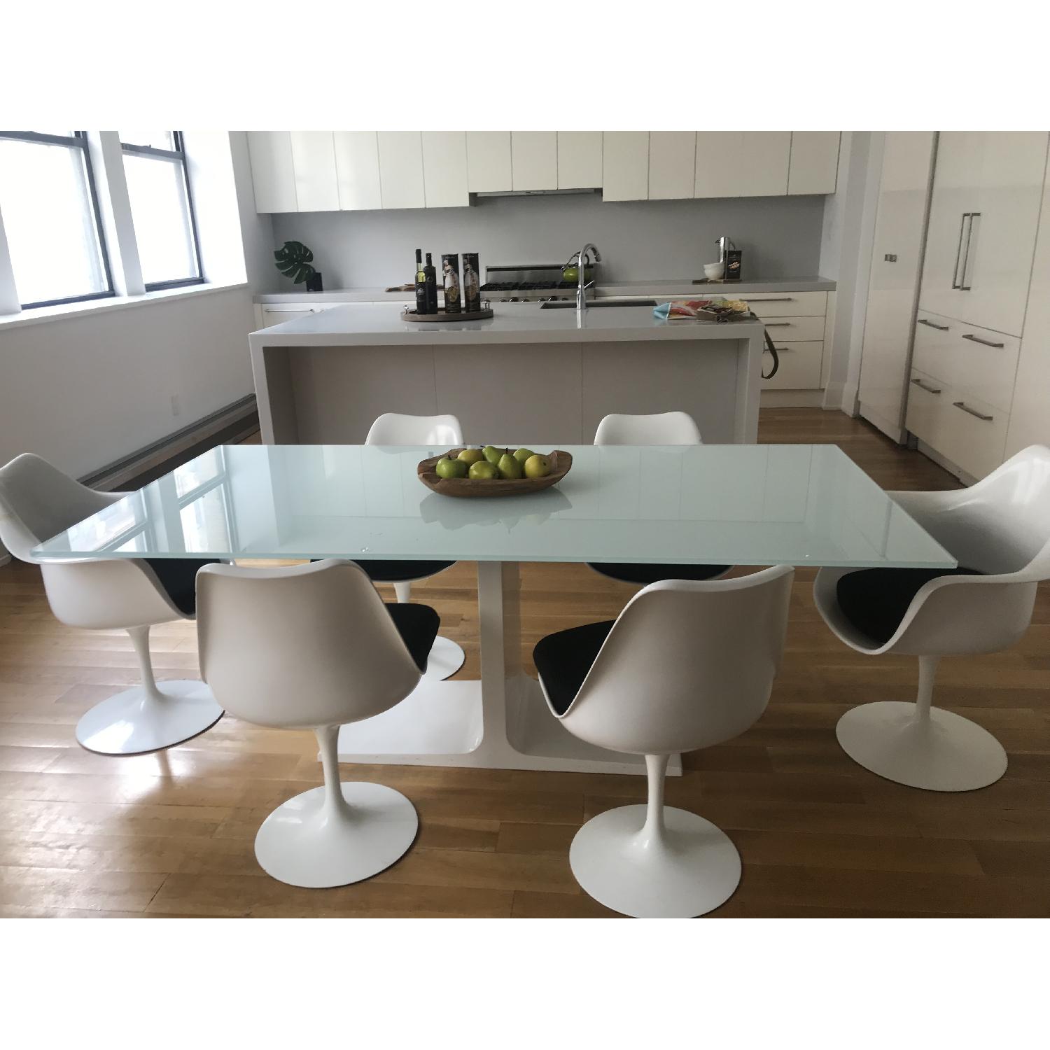 Conran Modern Glass Dining Table - AptDeco
