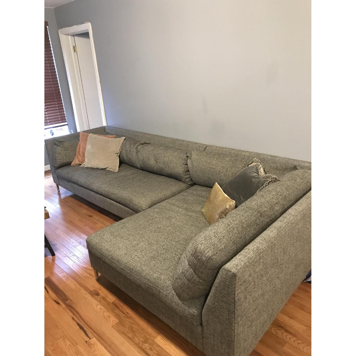 CB2 Decker 2-Piece Sectional Sofa - AptDeco