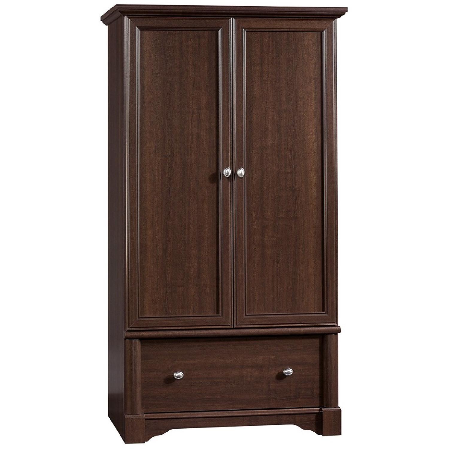 Sauder Palladia Armoire/Wardrobe in Cherry - AptDeco